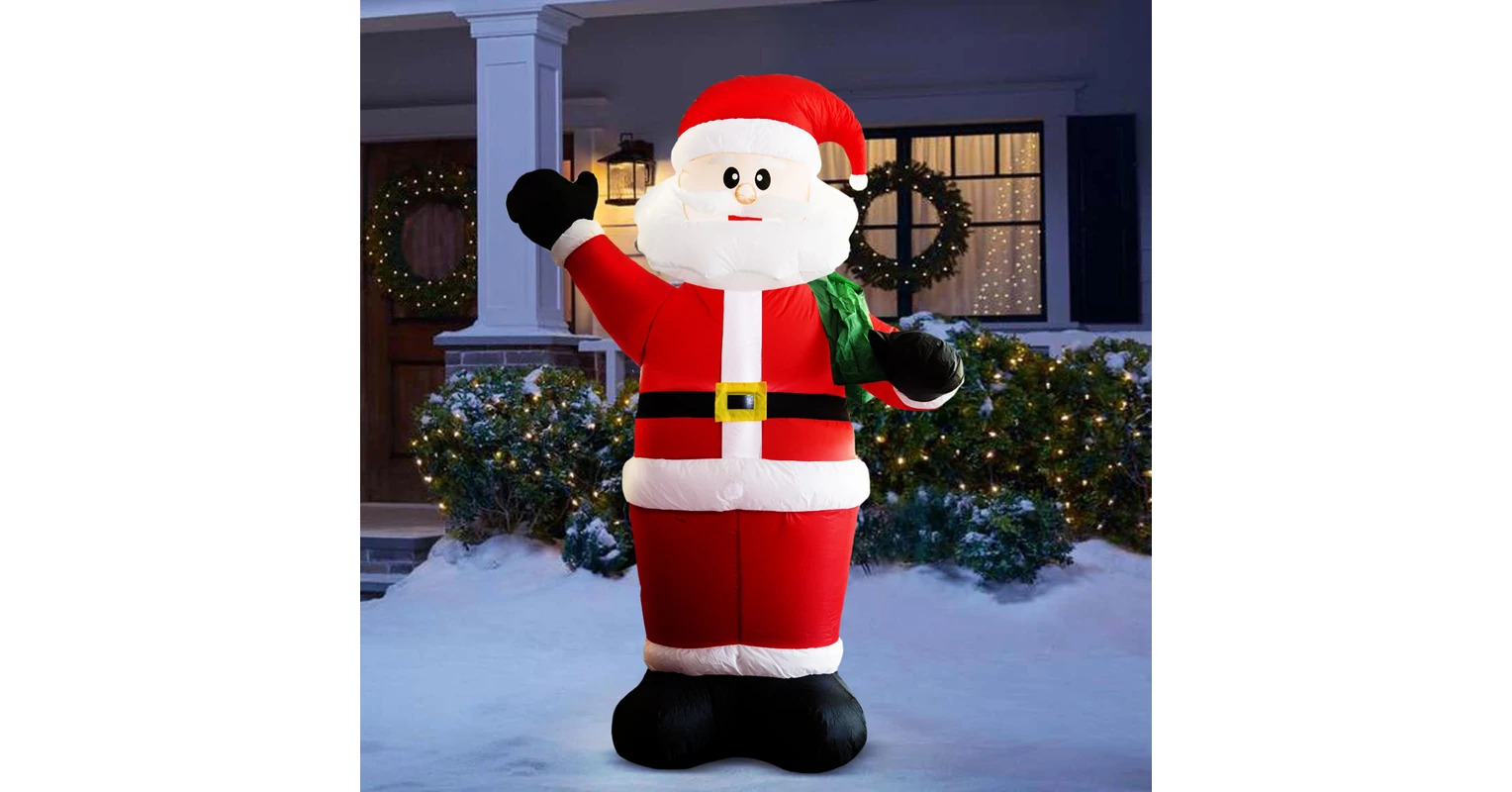 Family Felfújható mikulás - 180 cm - IP44 - 2 LED - hálózati, csak 14. ...