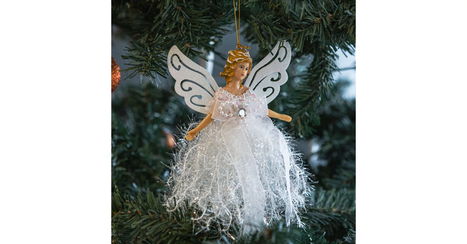 Family Karácsonyi dekor - angyal - 20 x 20 cm - fehér, csak 970 Ft - Karácsony (58682A)